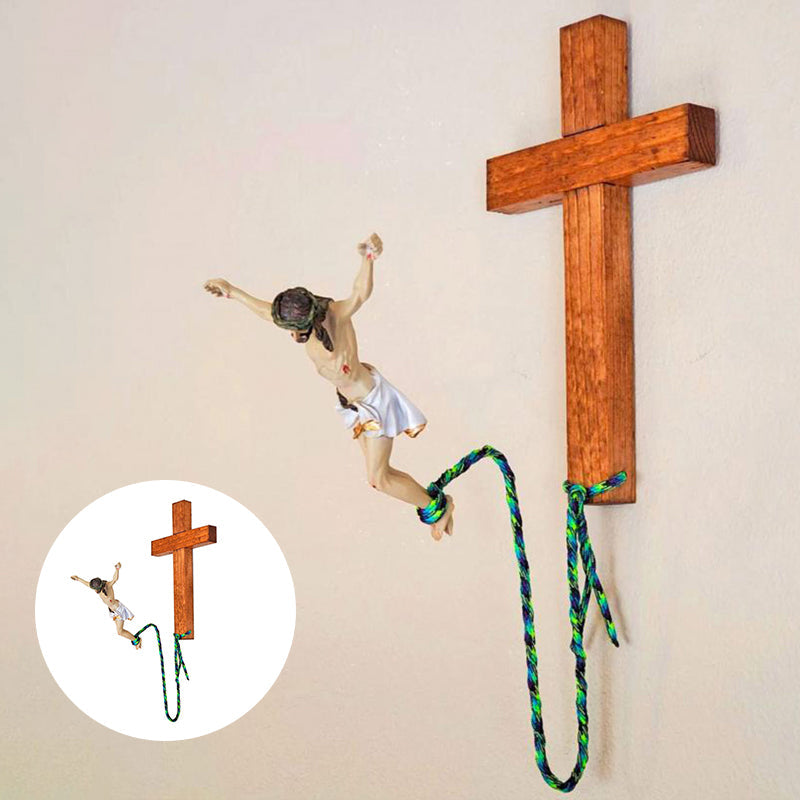 Bungee Jumping Jesus Religious Decoration – flownwing