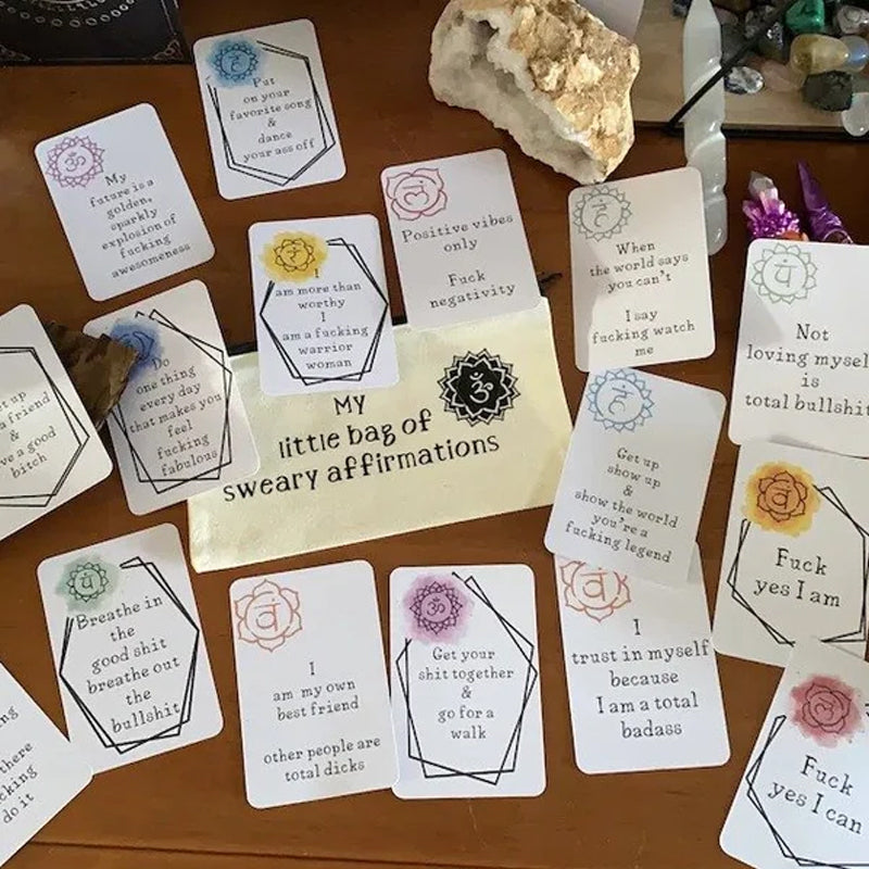 🎁Funny Affirmation Card Gift Made with Coated Paper(set of 16pcs ...