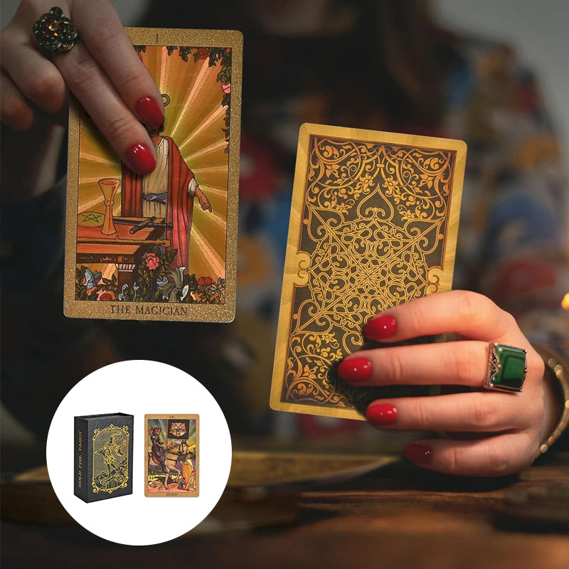 Explore the Mystical World of Tarot Gold Foil Tarot – flownwing
